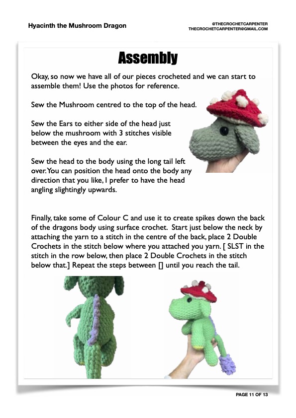 Hyacinth the Mushroom Dragon | FREE Crochet Pattern – The Crochet ...
