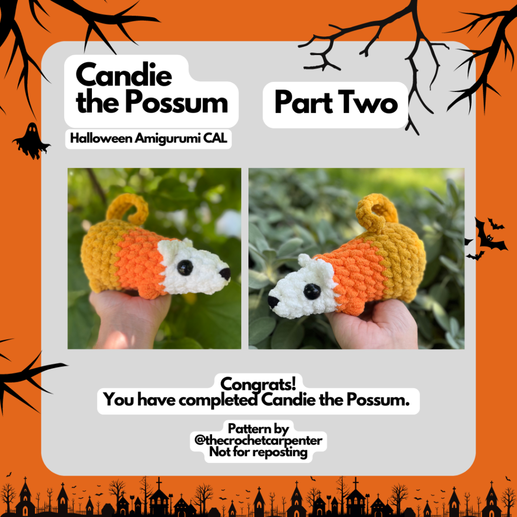 Candie the Possum | Free Crochet Pattern | The Crochet Carpenter - The ...